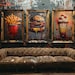 Set of 3 Graffiti Food Art Prints, Hamburger, French Fries, Milkshake ...