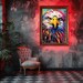 American Bald Eagle Graffiti Wall Art, Fierce Bald Eagle Graffiti Print ...