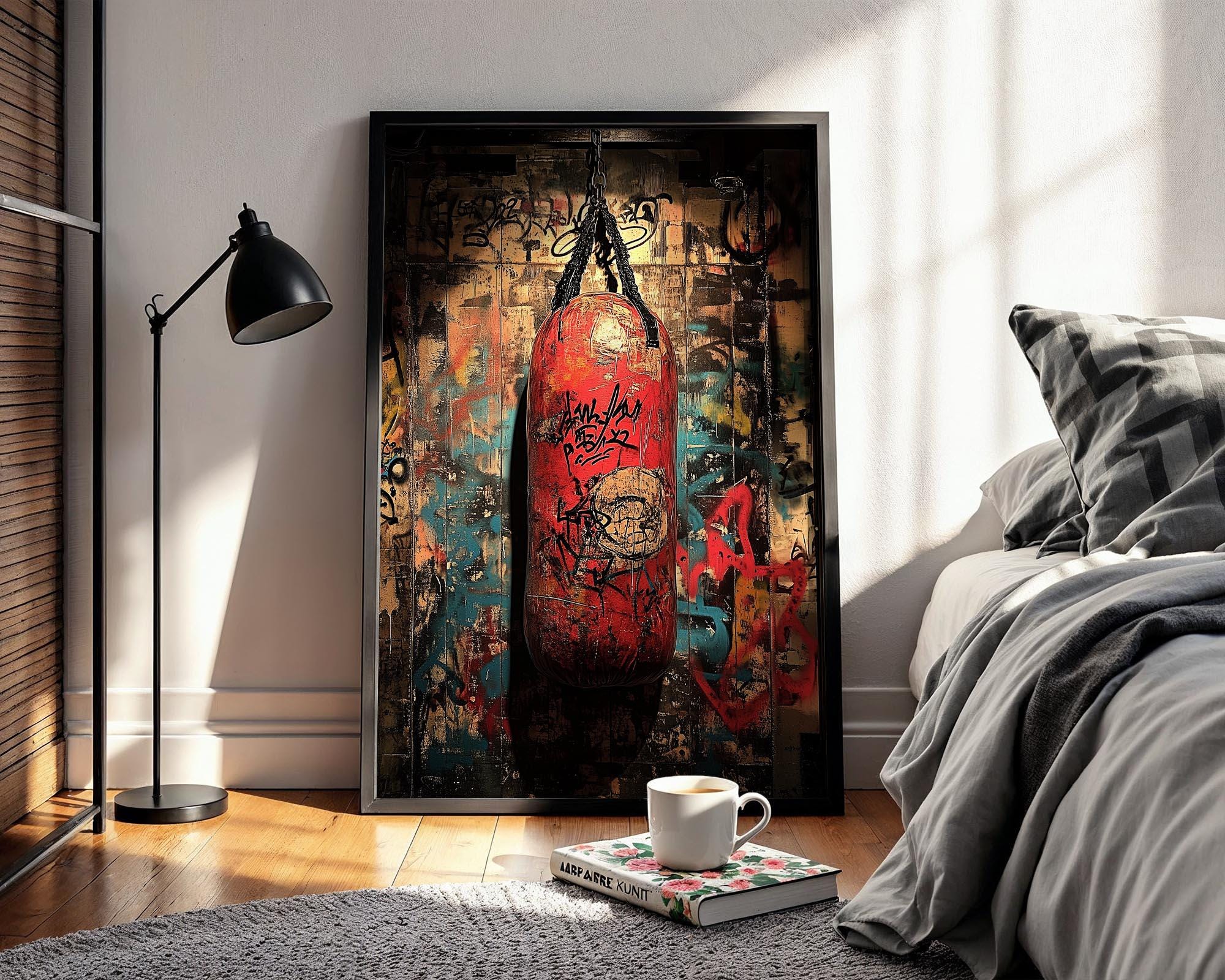 Boxing Graffiti Wall Art Set, Set of 3 Prints, Boxing Gloves, Punching ...