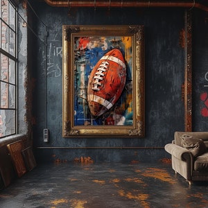Graffiti Football Art - Urban Street Style, Bold American Sports ...