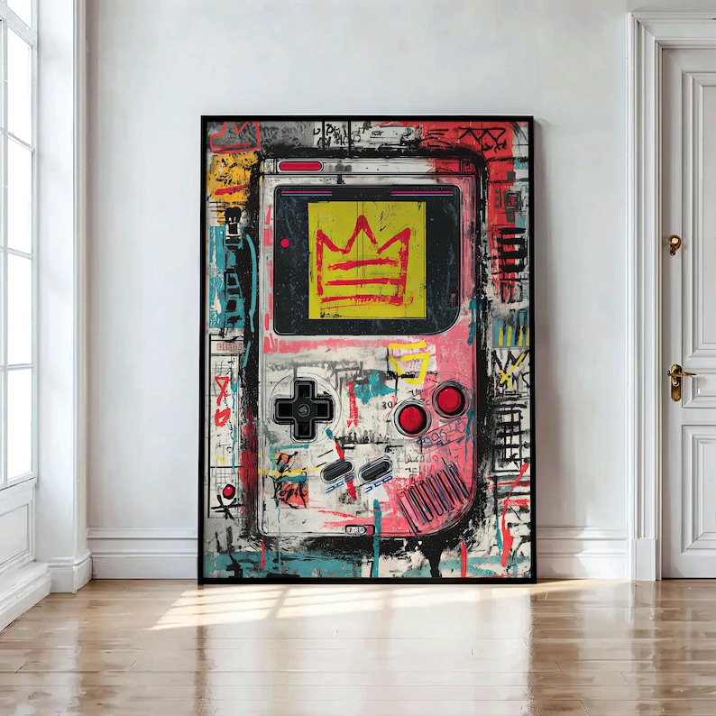 Gaming Graffiti Wall Art Set of 3 Prints, Game Controller Print ...