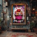 Colorful Cupcake Graffiti Wall Art, Digital Print, Modern, Urban ...