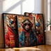 Animal Graffiti Set of 3 Wall Art, Bunny, Monkey, Tiger, Urban Style ...