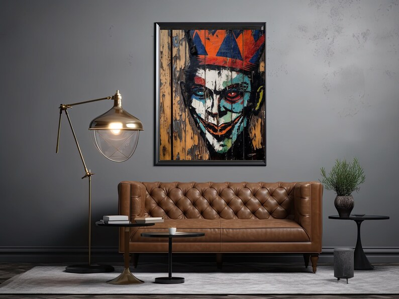 Joker Graffiti Wall Art Digital Download Print Modern Street - Etsy