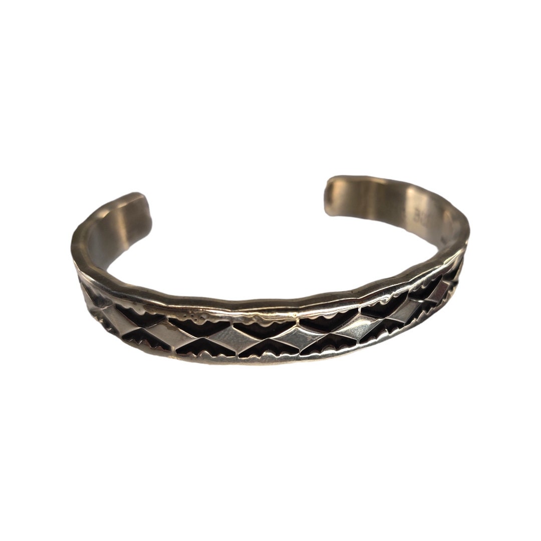 Navajo Artist Darin Bill Sterling Silver 6.5 X 1 - Etsy
