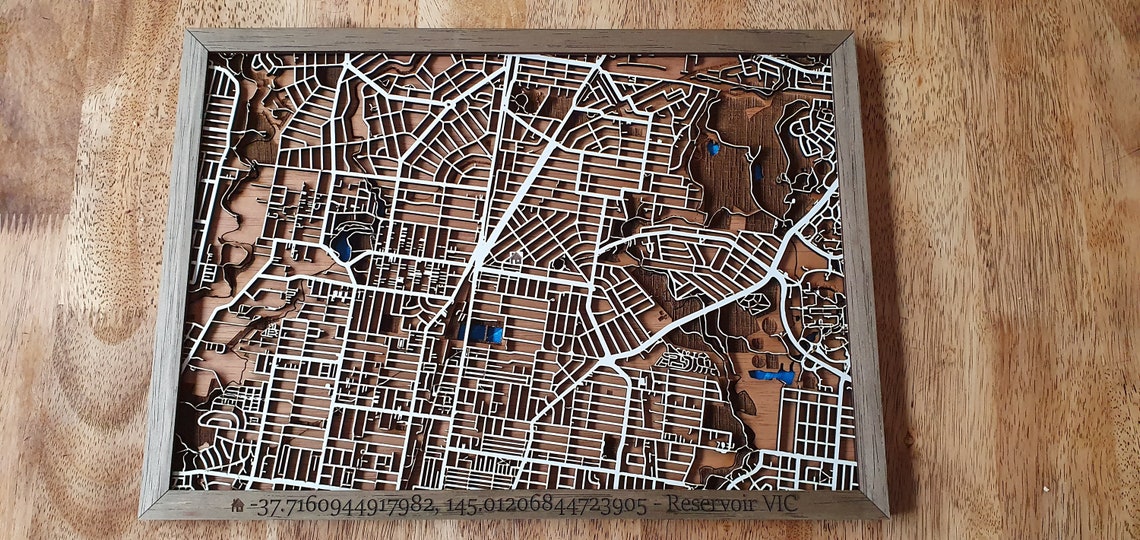 Customisable Multi-layered Wooden Map A4, A3, A2 Size. custom Sizes ...