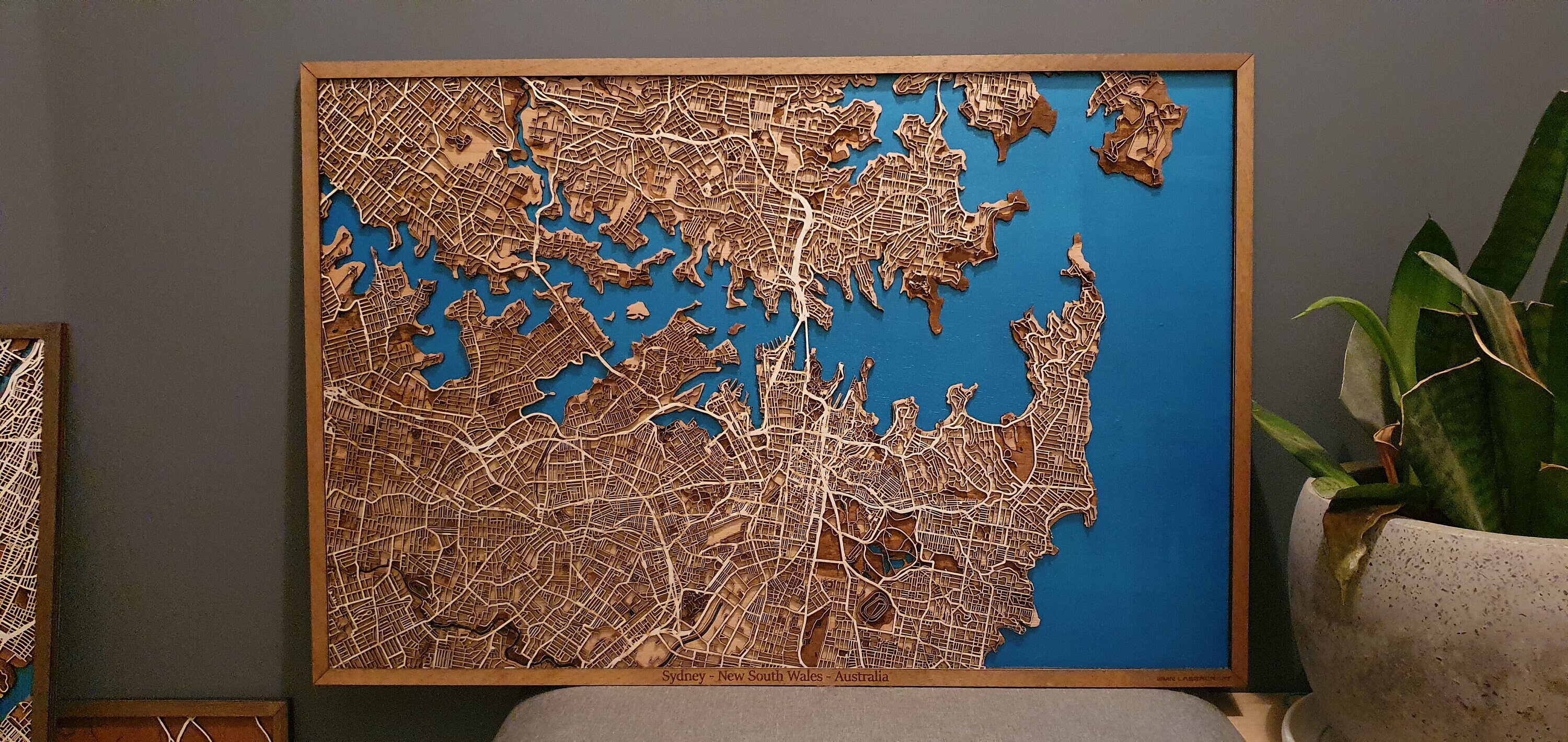 Customisable Multi-layered Wooden Map A4, A3, A2 Size. custom Sizes ...
