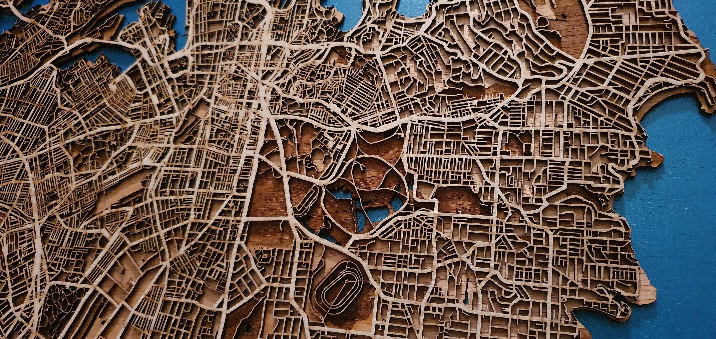 Customisable Multi-layered Wooden Map A4, A3, A2 Size. custom Sizes ...