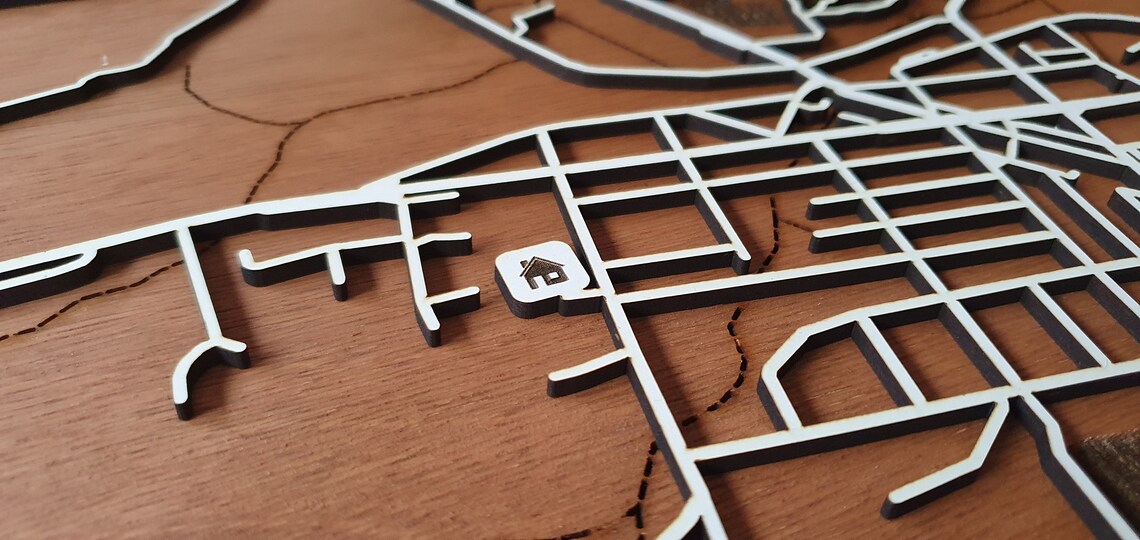 Customisable Multi-layered Wooden Map A4, A3, A2 Size. custom Sizes ...
