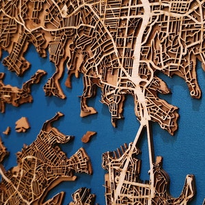 Customisable Multi-layered Wooden Map A4, A3, A2 Size. (custom Sizes ...