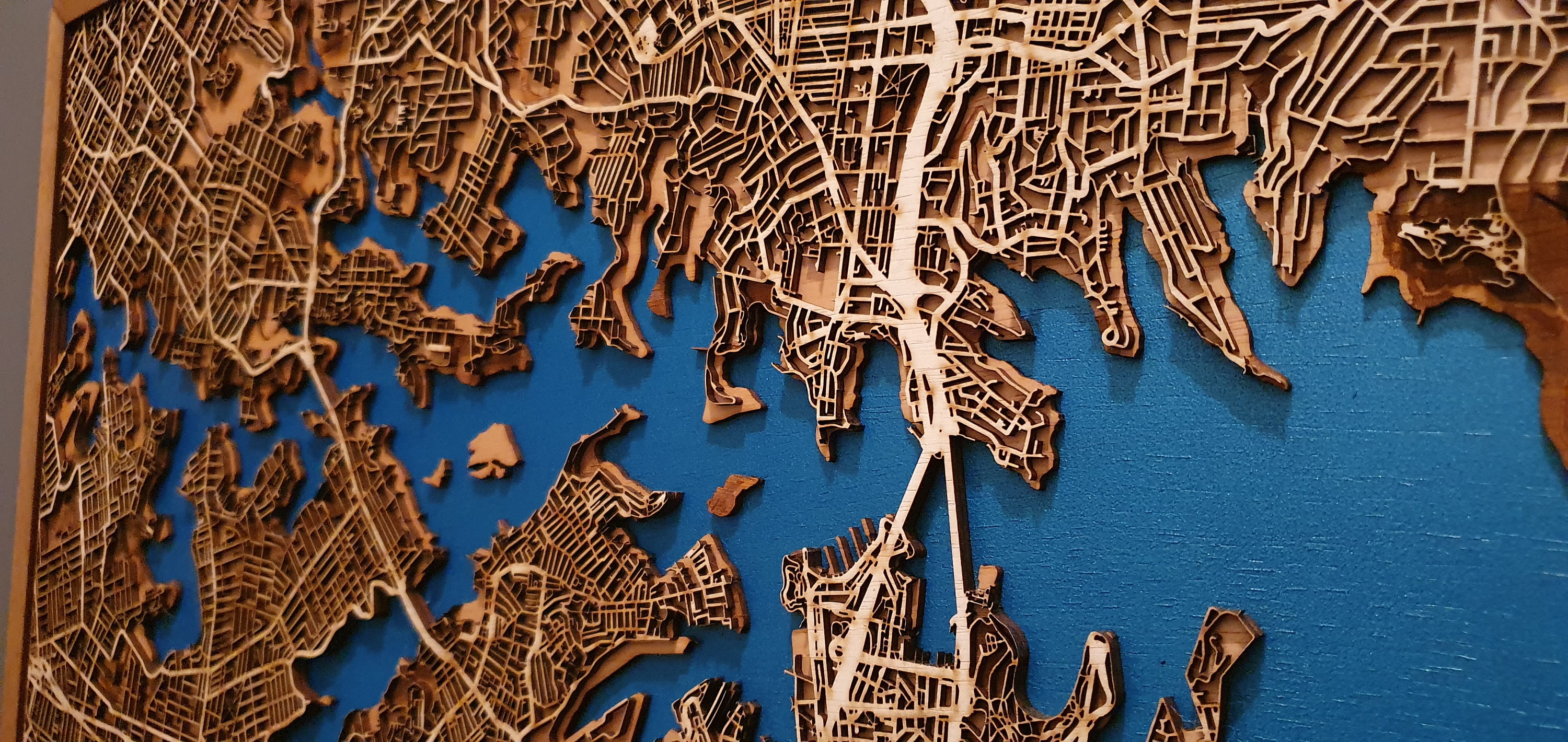 Customisable Multi-layered Wooden Map A4, A3, A2 Size. custom Sizes ...