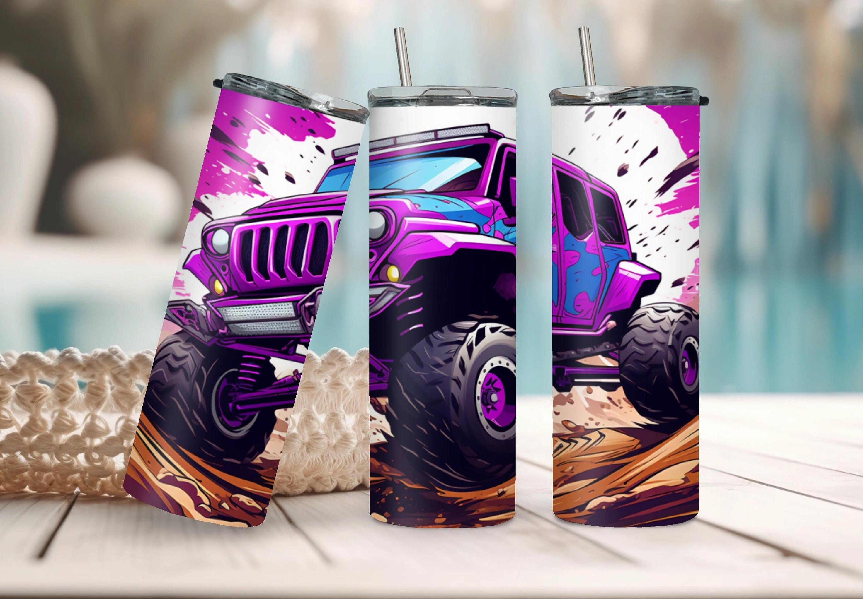 3D Purple Terrain Purple Sxs Tumbler Wrap Sublimation Design UTV ...