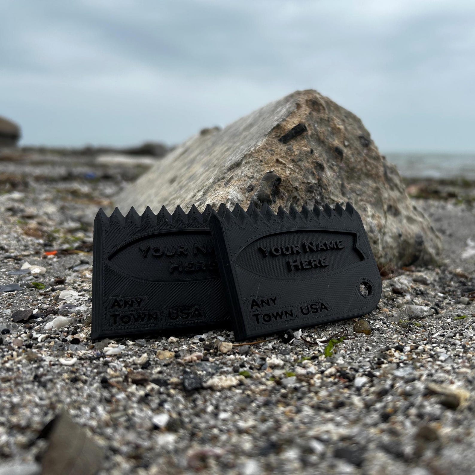Custom 3D Printed Surf Wax Comb – Personalized With Your Name & City (2 ...