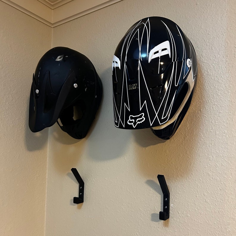 Motorcycle Helmet Hanger and Hook (set of 2) - Etsy