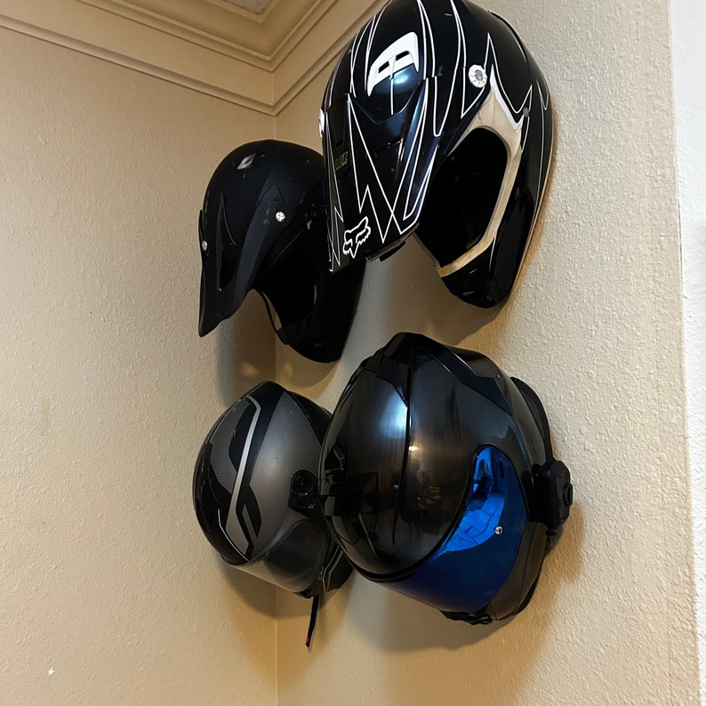 Motorcycle Helmet Hanger and Hook (set of 2) - Etsy