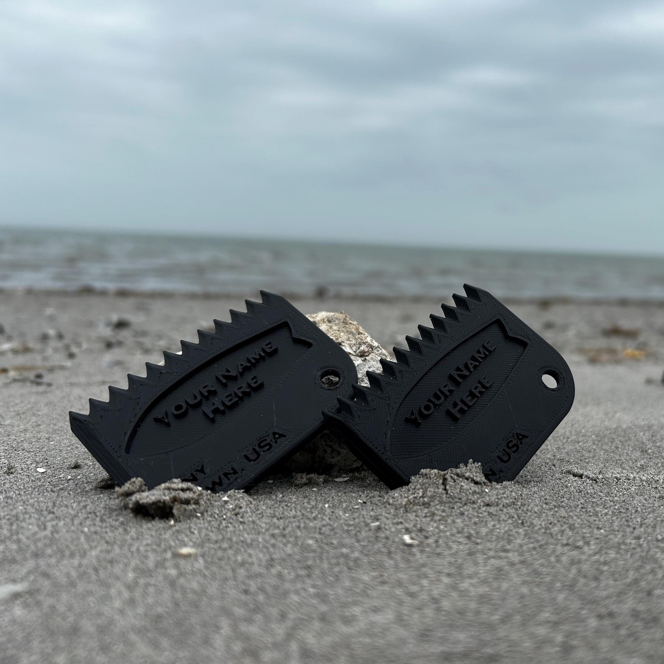 Custom 3D Printed Surf Wax Comb – Personalized With Your Name & City (2 ...