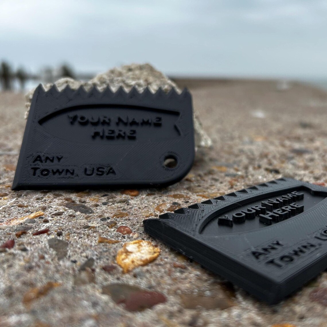 Custom 3D Printed Surf Wax Comb – Personalized With Your Name & City (2 ...
