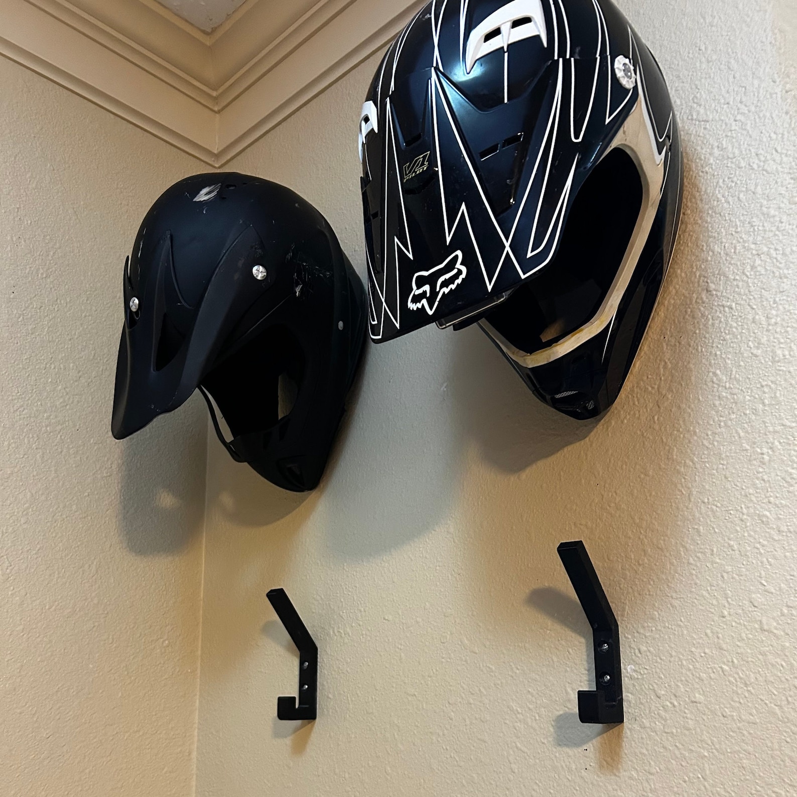 Motorcycle Helmet Hanger and Hook (set of 2) - Etsy