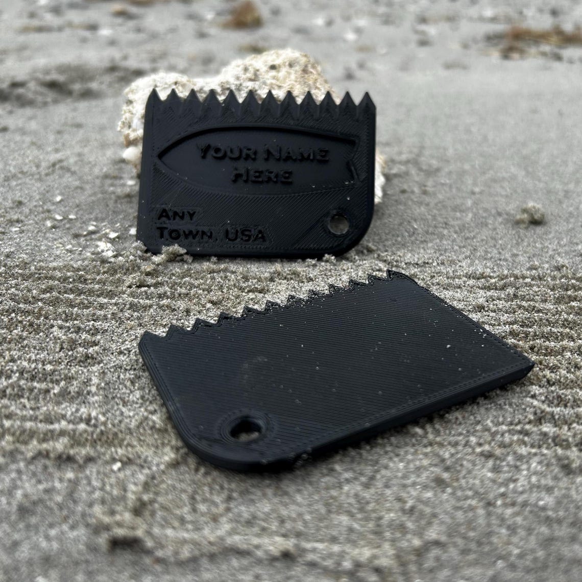 Custom 3D Printed Surf Wax Comb – Personalized With Your Name & City (2 ...