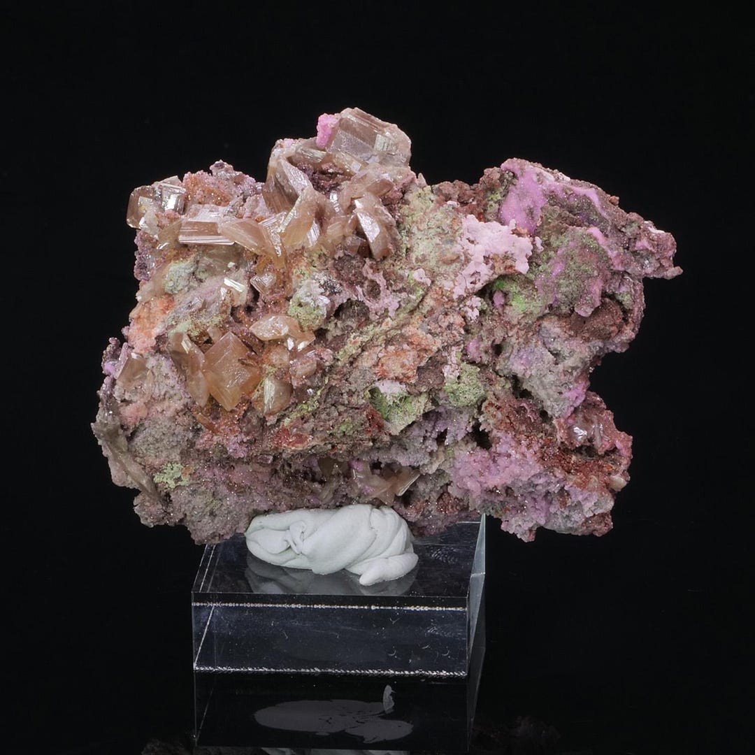 Wulfenite and Smithsonite From the Tsumeb Mine in Namibia 65 Grams ...