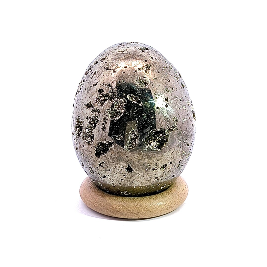 Pyrite Egg 280 Grams Decorative Object in Natural Stone - Etsy