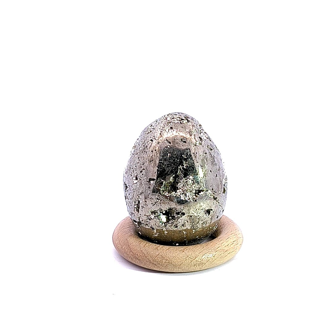 Pyrite Egg 110 Grams Decorative Object in Natural Stone - Etsy