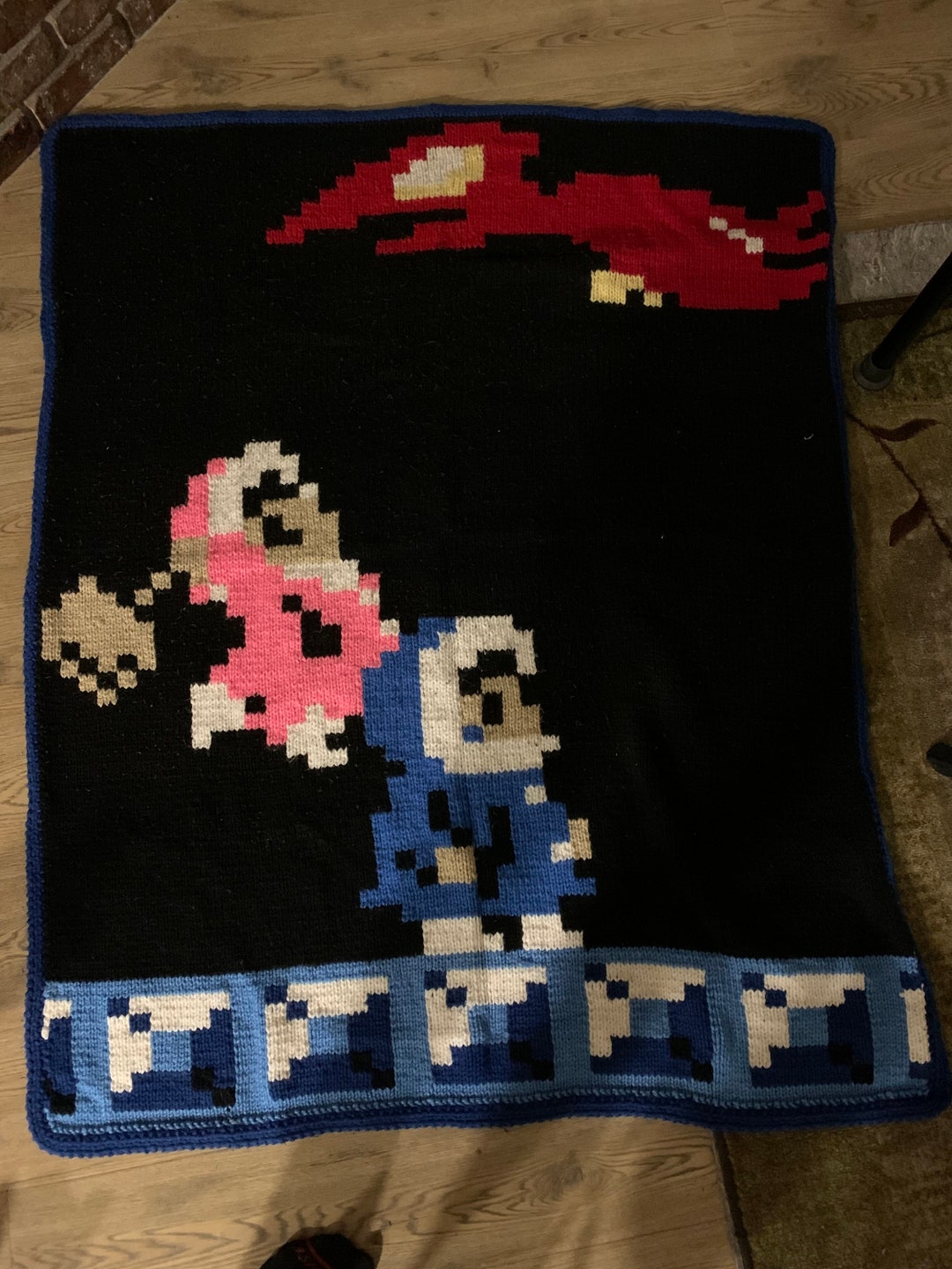 Nintendo NES Ice Climber Super Smash Bros. Custom Knitted Blanket - Etsy