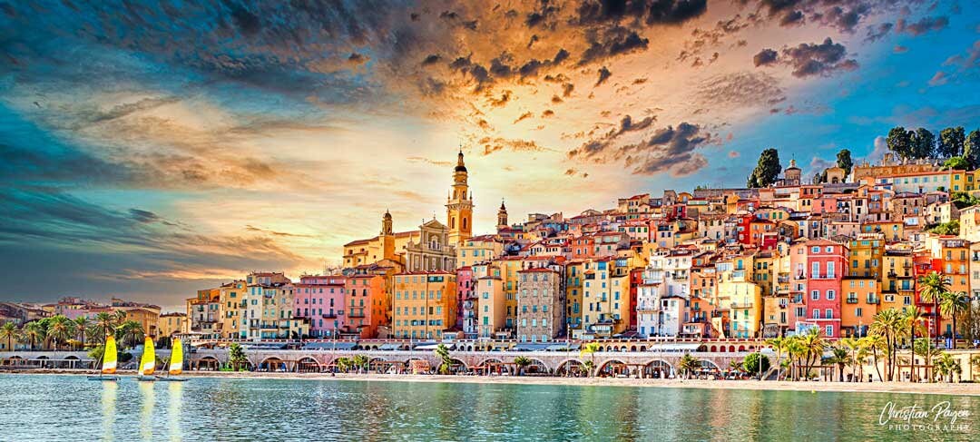 Menton Harbor - French Riviera - Photograph - Etsy
