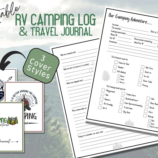 Camping Journal - Etsy