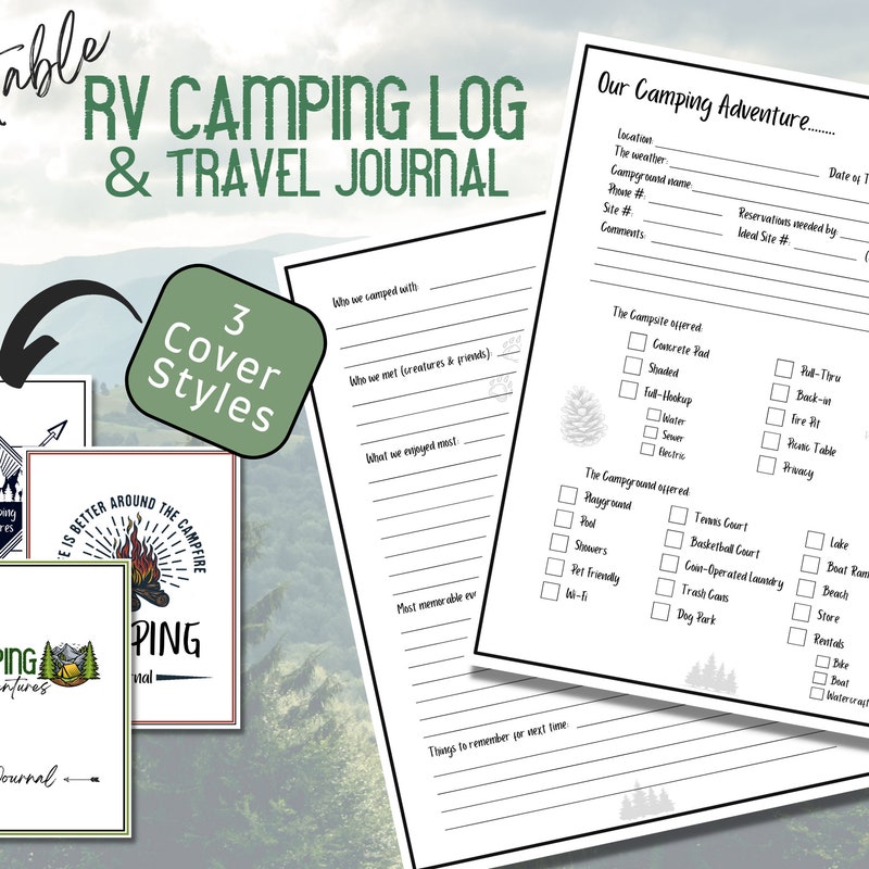 Rv Log Book - Etsy