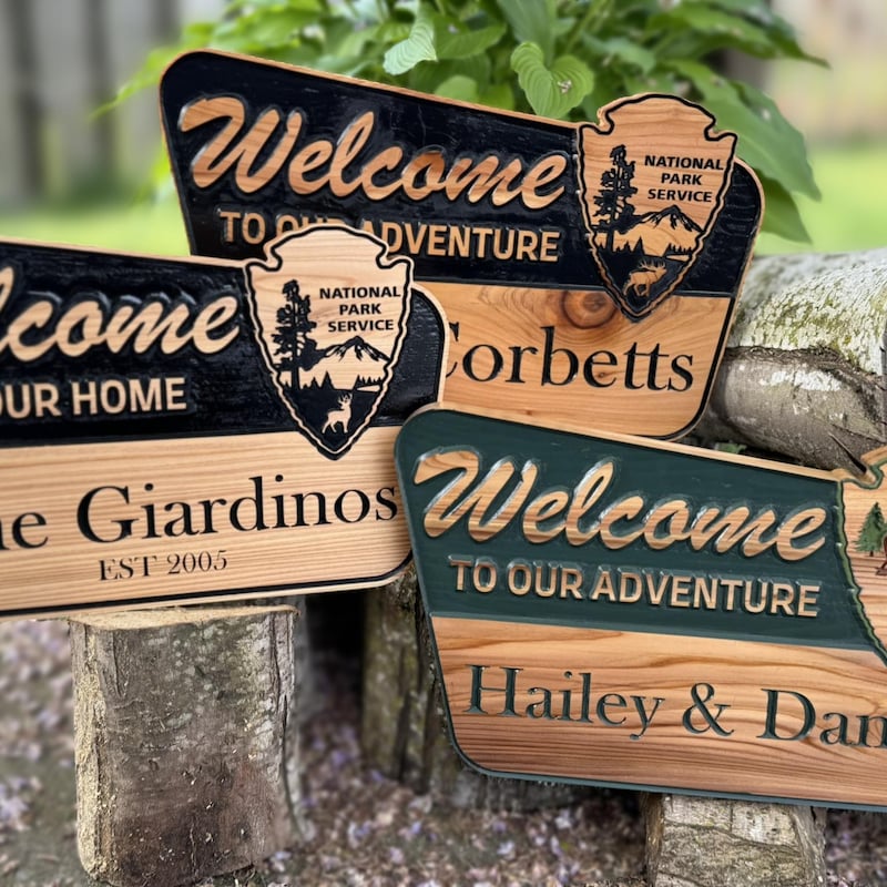 Cedar Wood Signs - Etsy