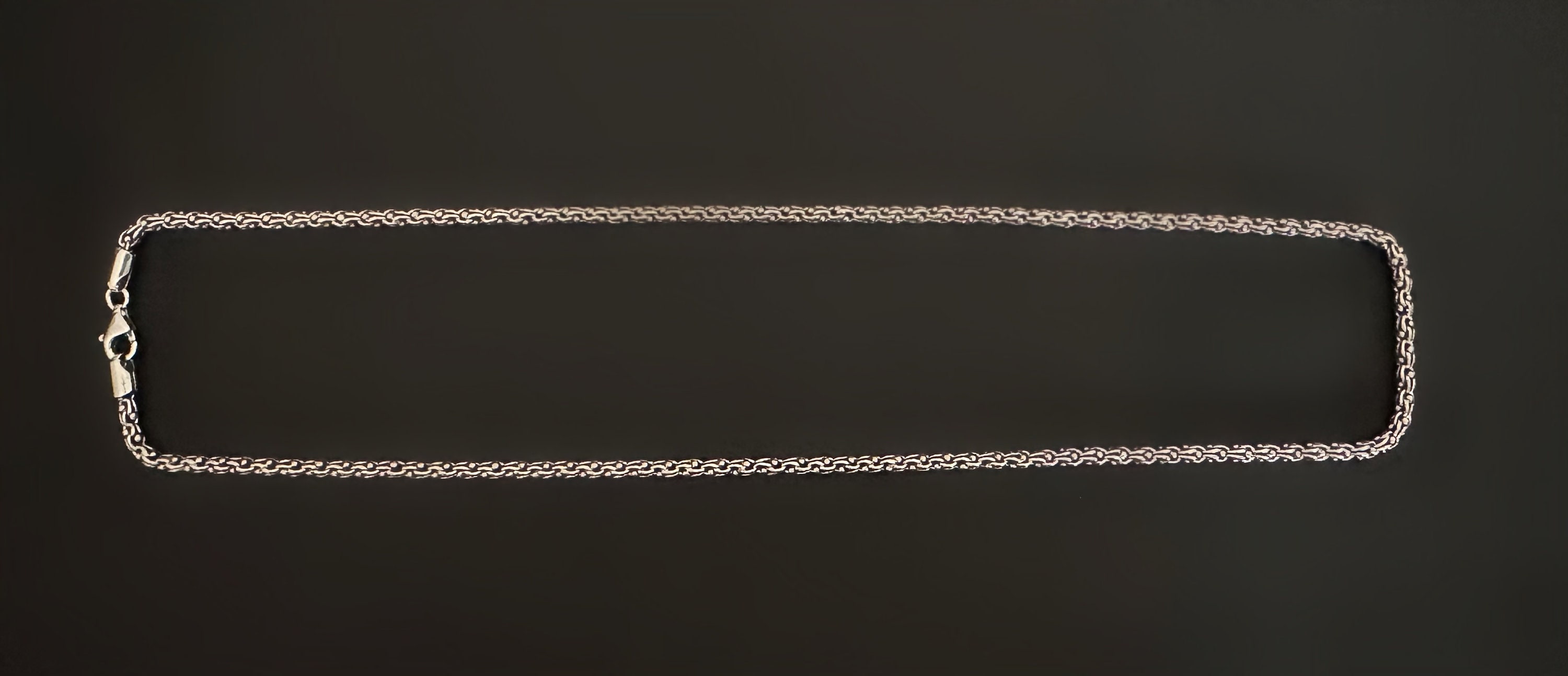 Italian Sterling Silver 3mm 21 Inch Chain - Etsy