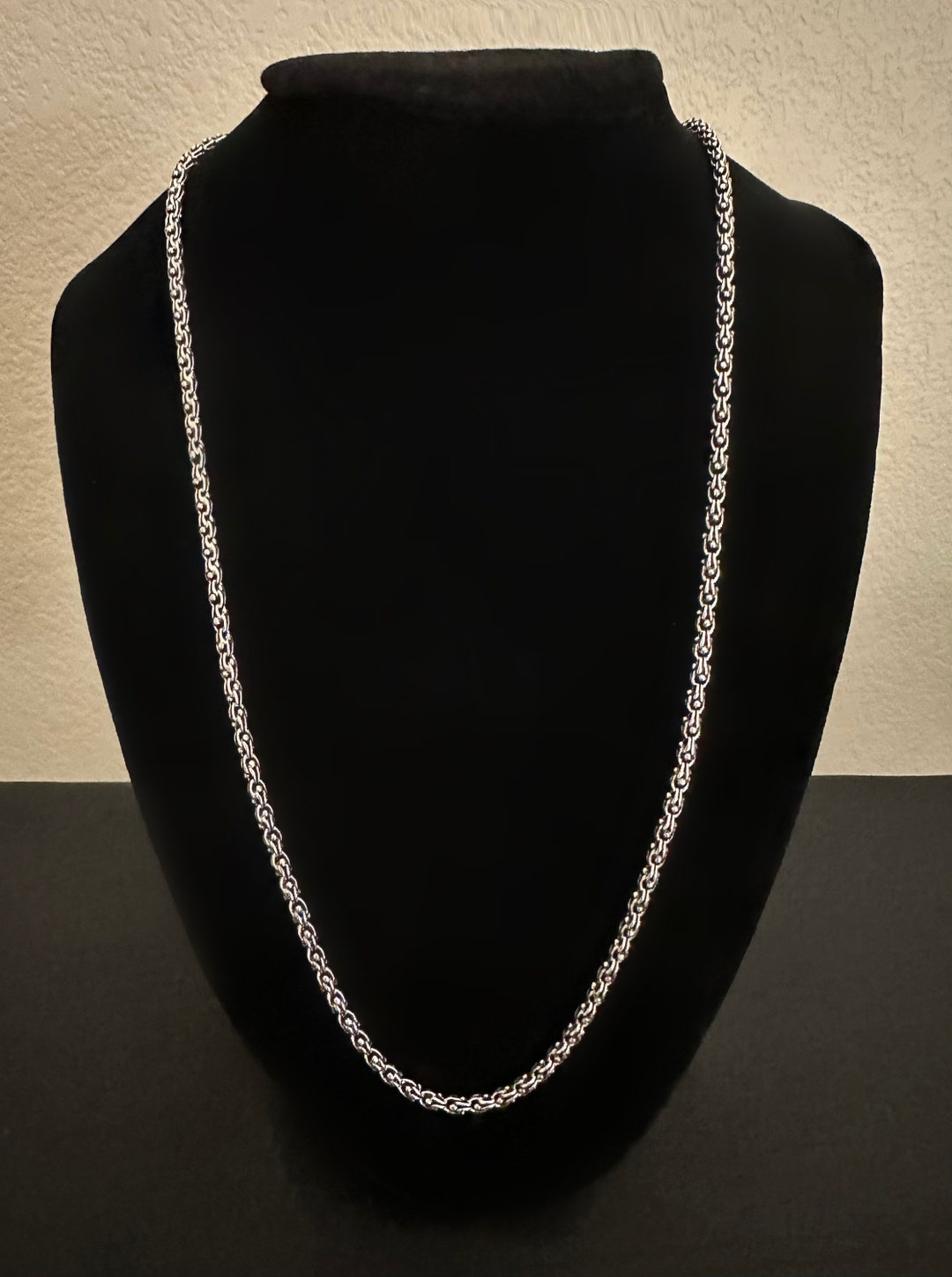 Italian Sterling Silver 3mm 21 Inch Chain - Etsy