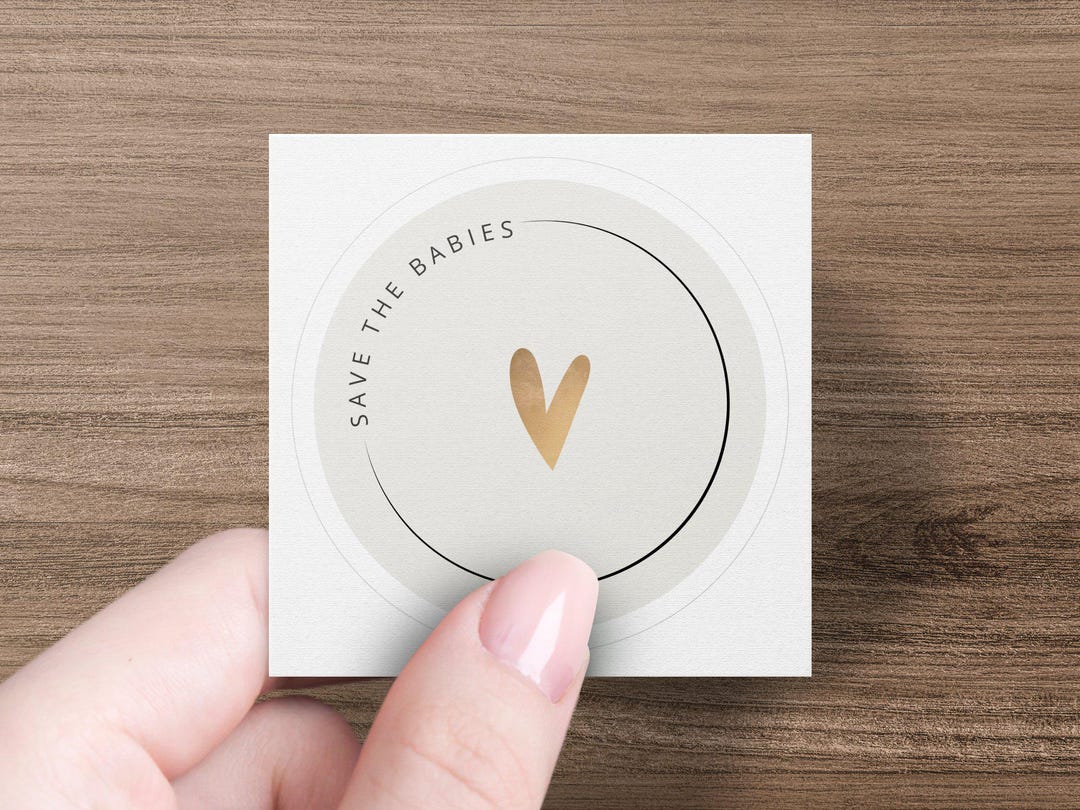 Save the Babies Sticker, Pro-life Sticker, Round Sticker, Cute Decal ...