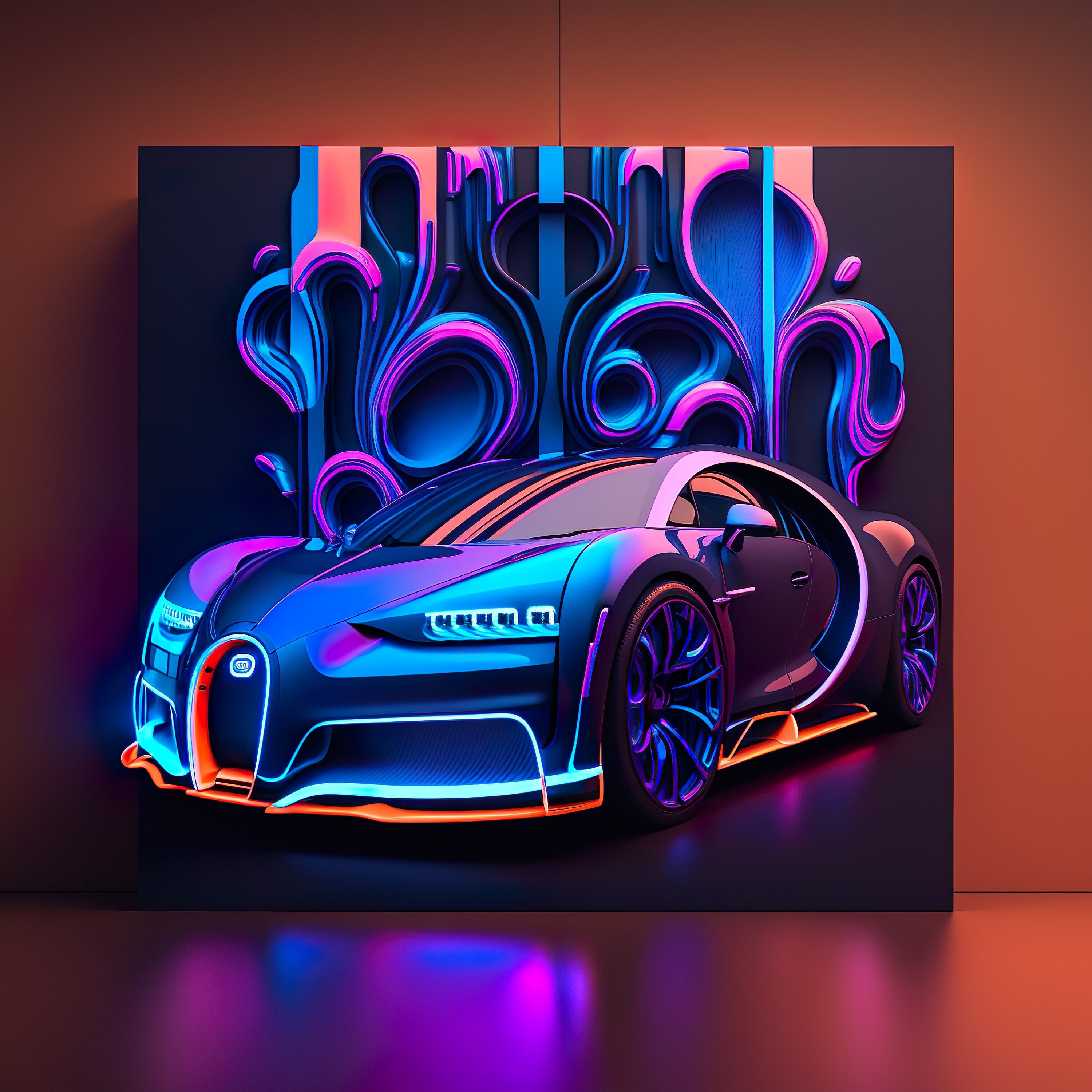 Purple Bugatti Wallpaper