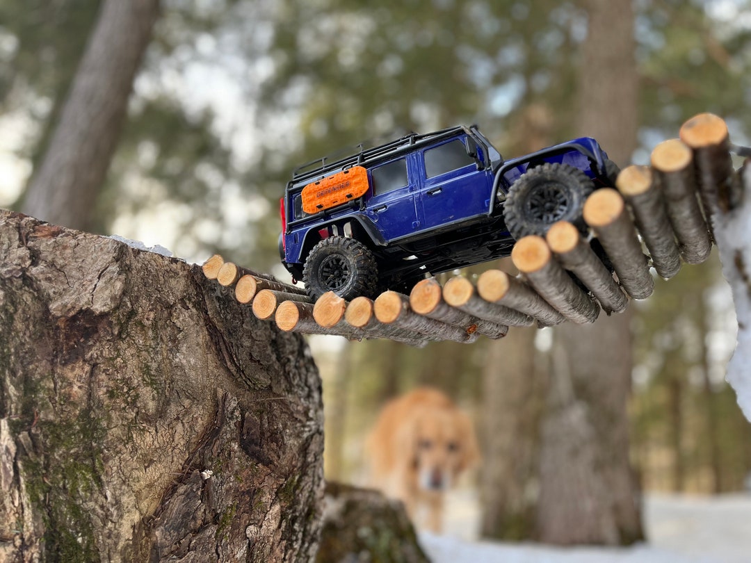 1/24 or 1/18 RC Truck Scale Steel Cable Wooden Bridge - Etsy