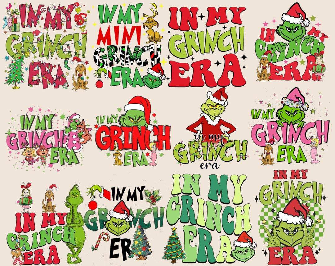In My Grinch Era Png Grinch Png Christmas Png Retro - Etsy UK