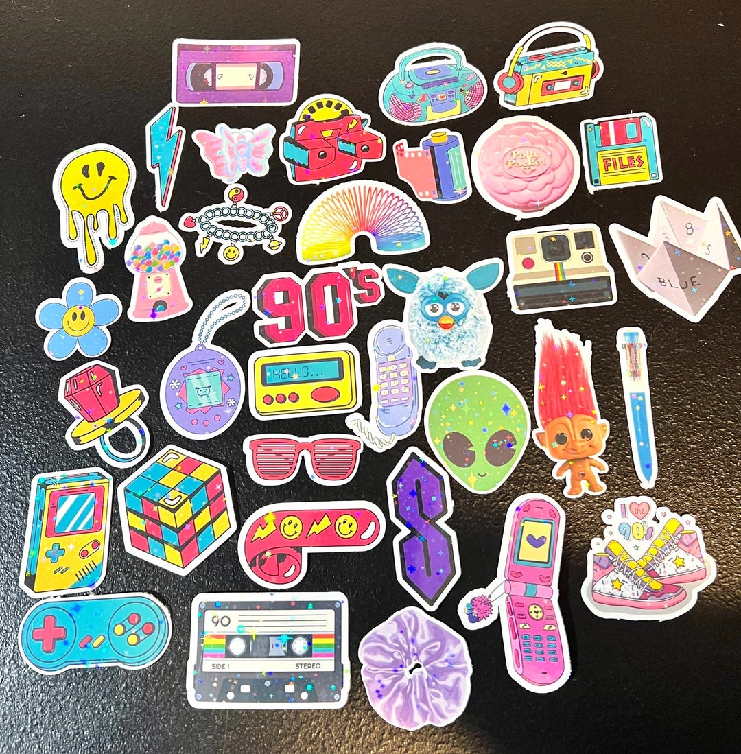 90s Sticker Pack Retro Sticker Pack 1990s Stickers - Etsy