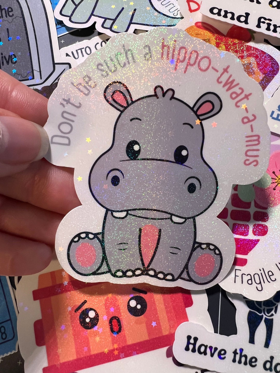 Adult Hippo Sticker - Adult Sticker - Adult Humor Sticker - Etsy