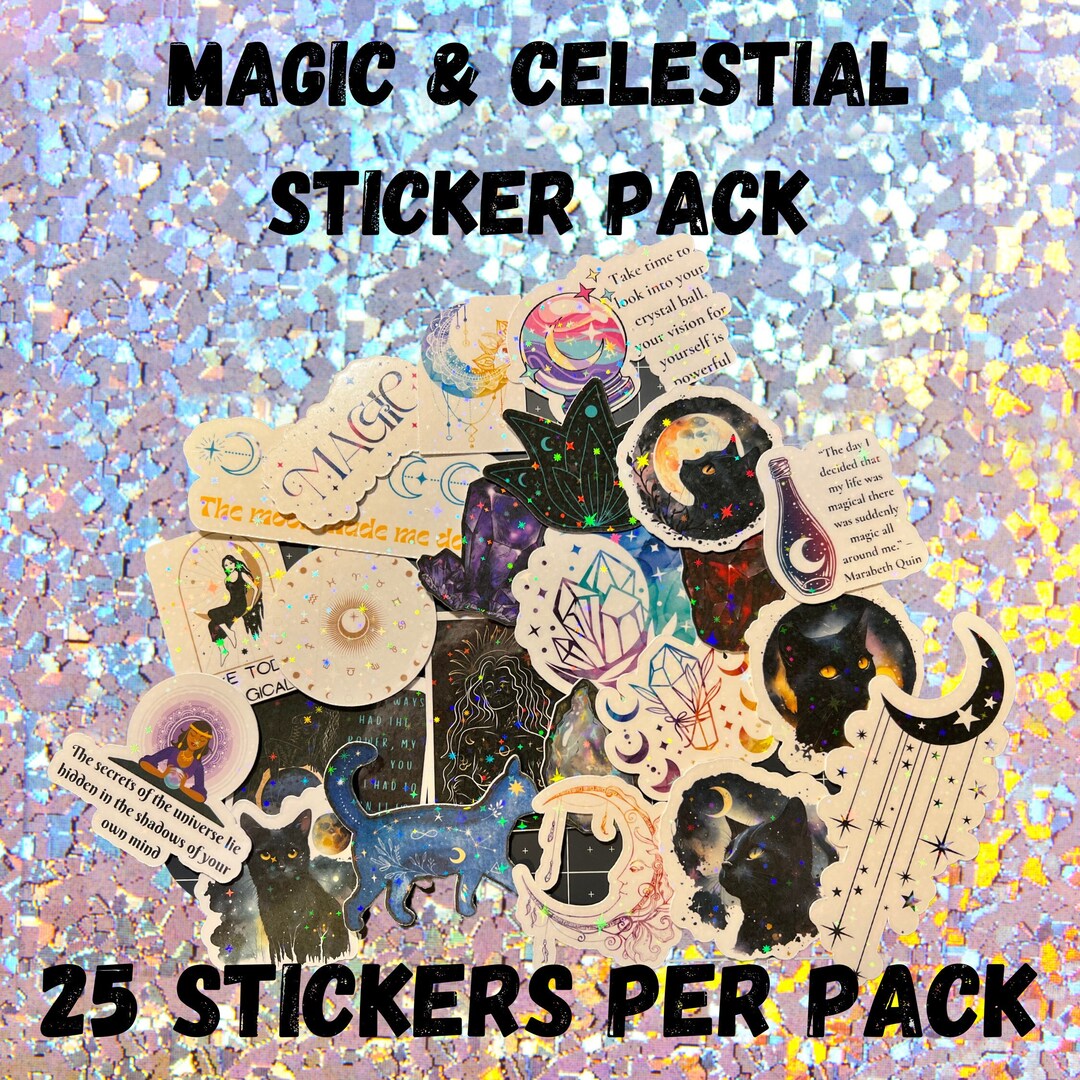 Magic Sticker Pack Celestial Sticker Pack Magic Stickers Witch Stickers ...