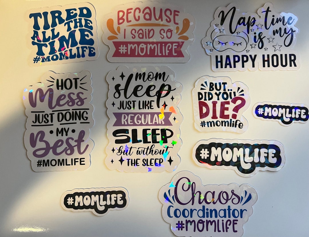 Sticker Pack for Moms Momlife Stickers About Moms Funny Stickers for ...
