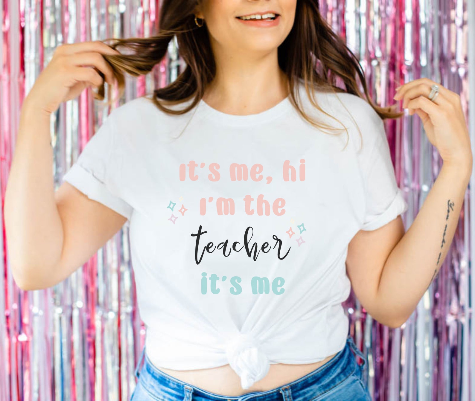 It's Me Hi I'm the Teacher It's Me Shirt Taylor Swiftie Teacher Shirt ...