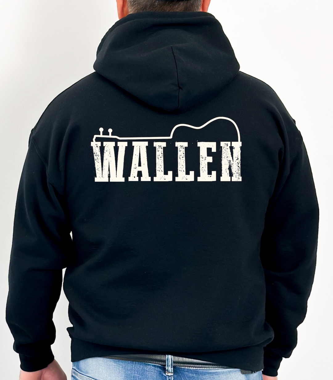 Wallen Hooded Sweatshirt, Morgan Wallen Gift, Morgan Wallen Guitar ...