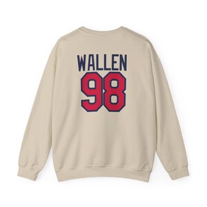 Wallen 98 Braves Sweatshirt Morgan Wallen Sweatshirt Wallen Baseball ...