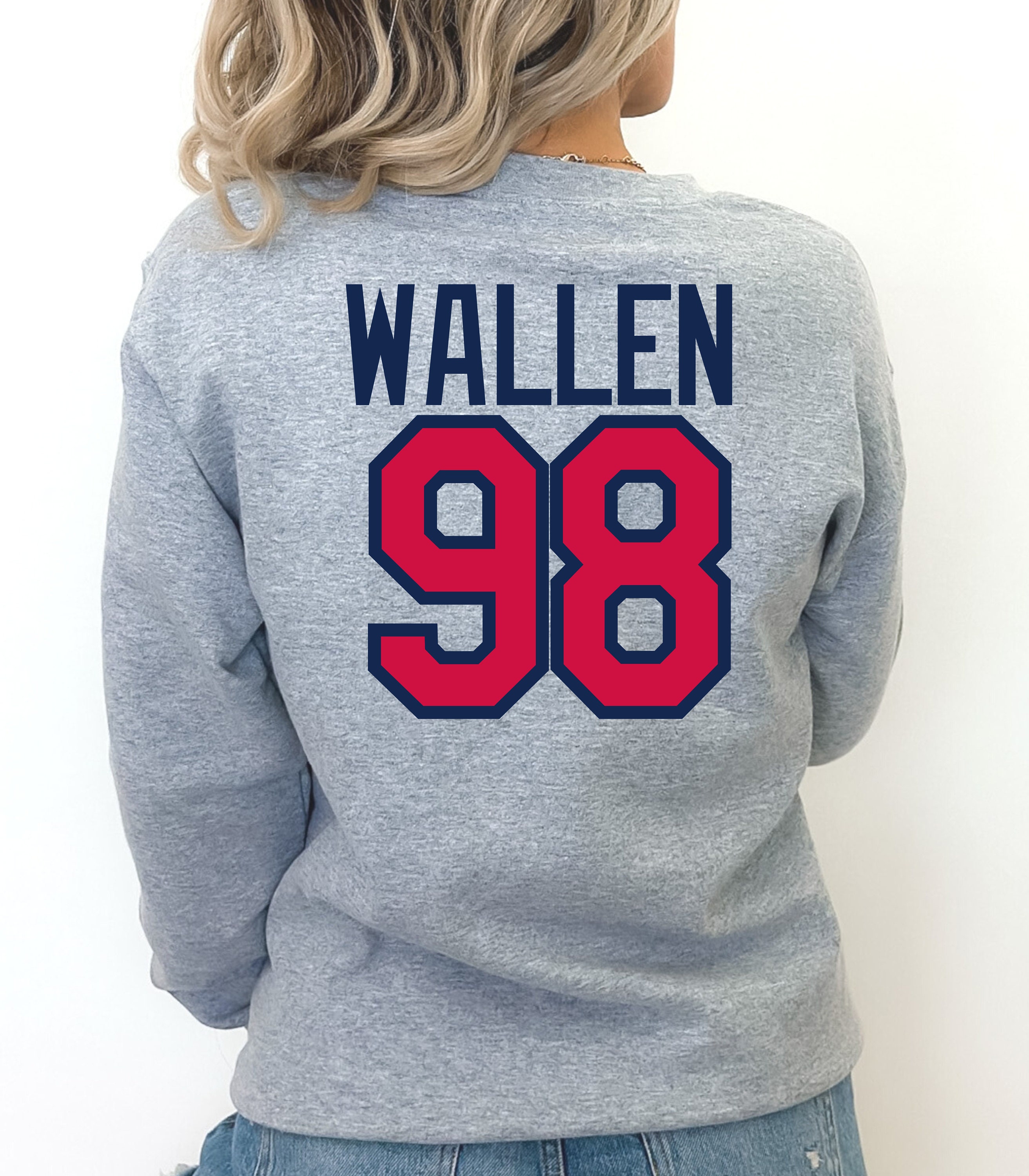 Wallen 98 Braves Sweatshirt Morgan Wallen Sweatshirt Wallen Baseball ...