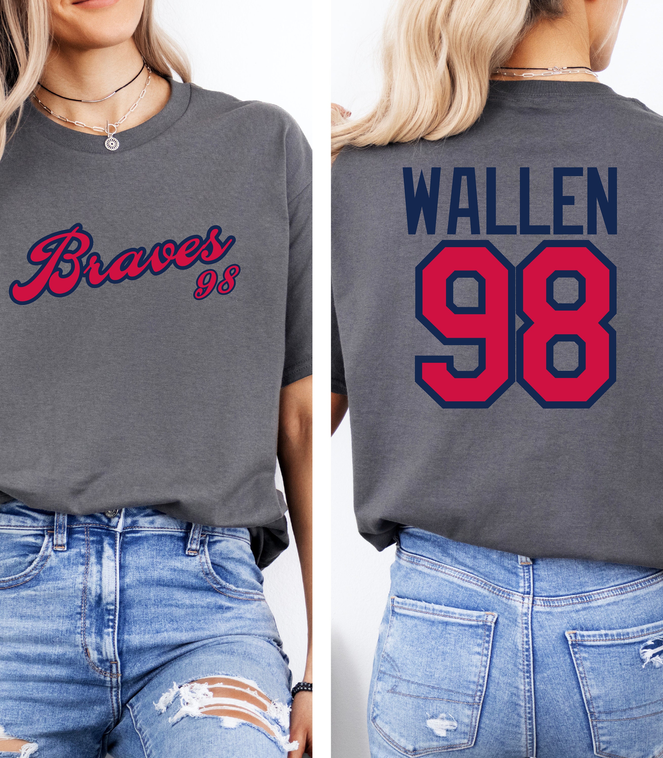 Morgan Wallen Shirt, 98 Braves Shirt, Wallen Baseball Shirt, Wallen ...