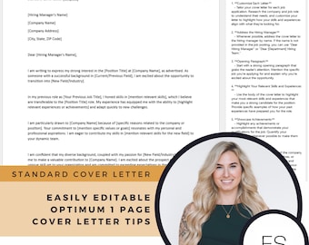 Professional Entry-level Cover Letter Template | Job Application ...