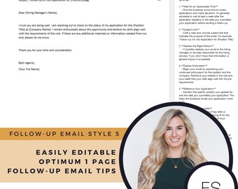 Professional Job Application Follow-up Email Templates - Boost Your ...