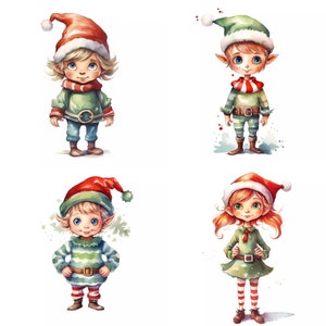 Christmas Elf Clipart, Christmas Elves Clipart, Christmas Clipart for ...
