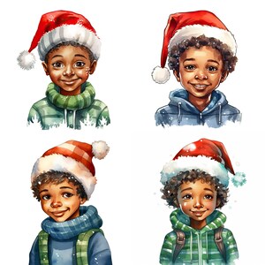 Christmas Boys Clipart, Boy Clipart, Christmas Kids Clipart, Christmas ...